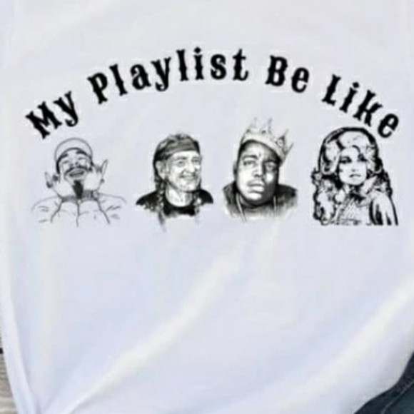 Gildan | Tops | My Playlist Biggie Dolly Willie Post Band | Poshmark